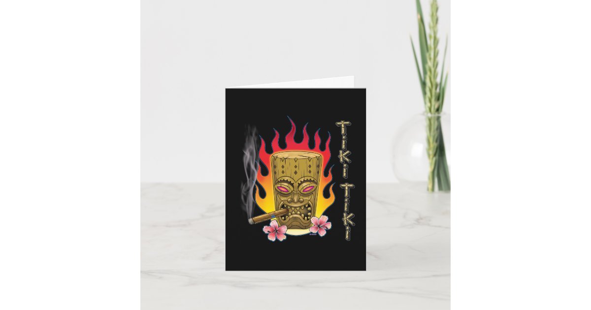 Tiki Note Card | Zazzle