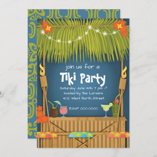 Tiki Party Invitation | Zazzle
