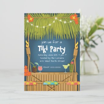Tiki Party Invitation | Zazzle