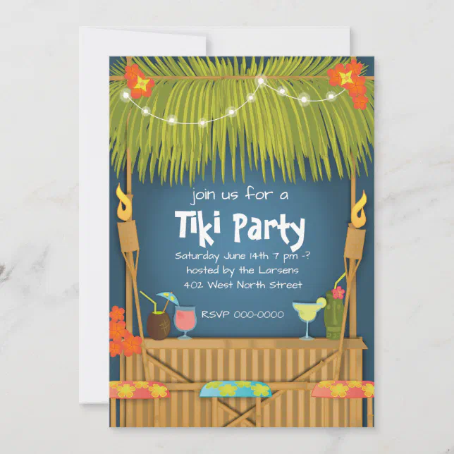 Tiki Party Invitation | Zazzle
