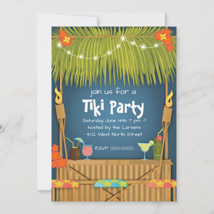 Tiki Party Invitation | Zazzle
