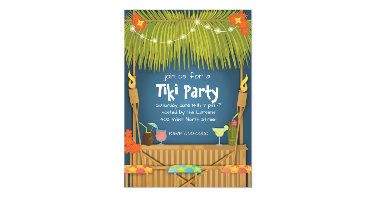 Tiki Party Invitation | Zazzle.com