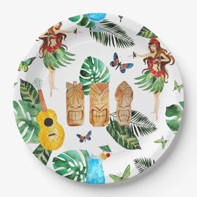 Tiki Party Plates | Zazzle