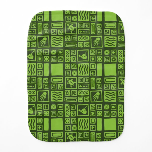 Tiki Pattern Fabric | Zazzle