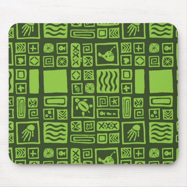 Tiki Pattern Fabric | Zazzle