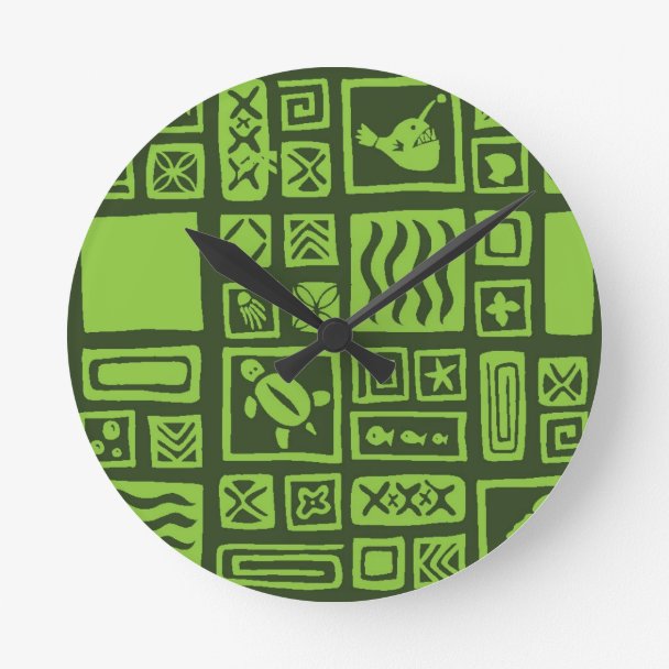 Tiki Pattern Fabric | Zazzle