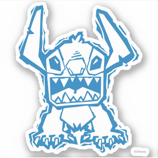 Tiki Stitch Design Sticker | Zazzle