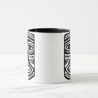 Tiki Toby - Black Mug | Zazzle