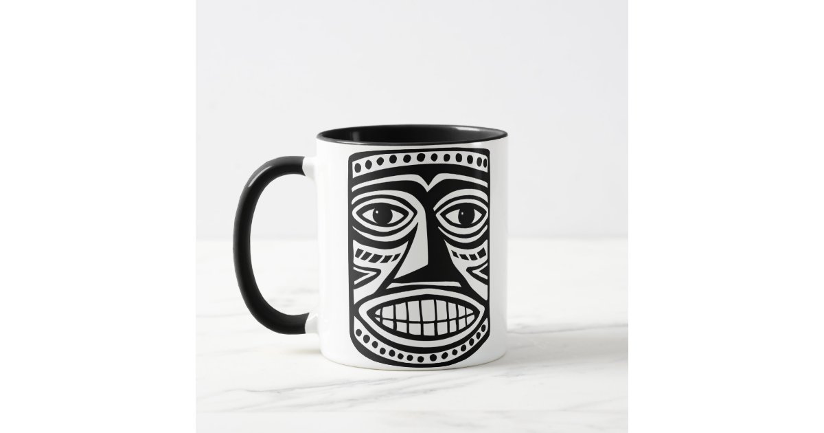 Tiki Toby - Black Mug | Zazzle