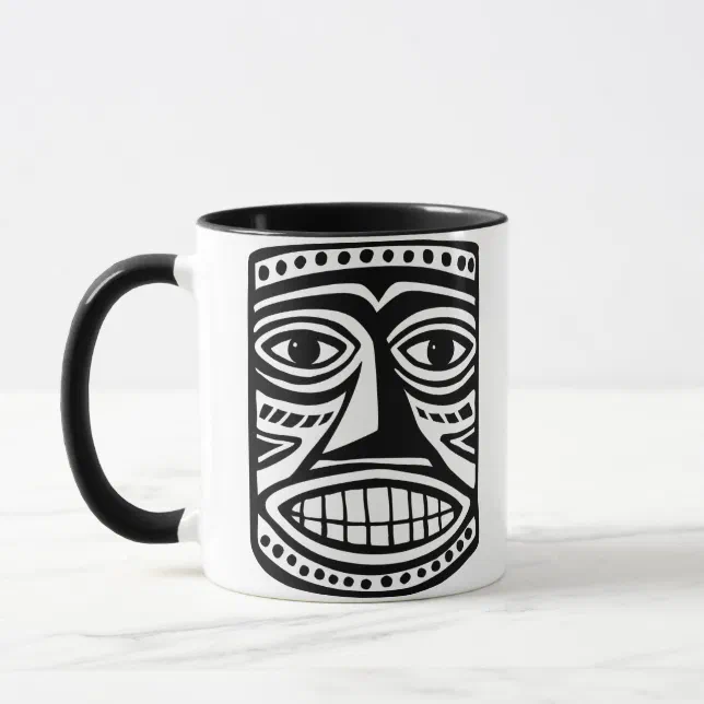 Tiki Toby - Black Mug | Zazzle