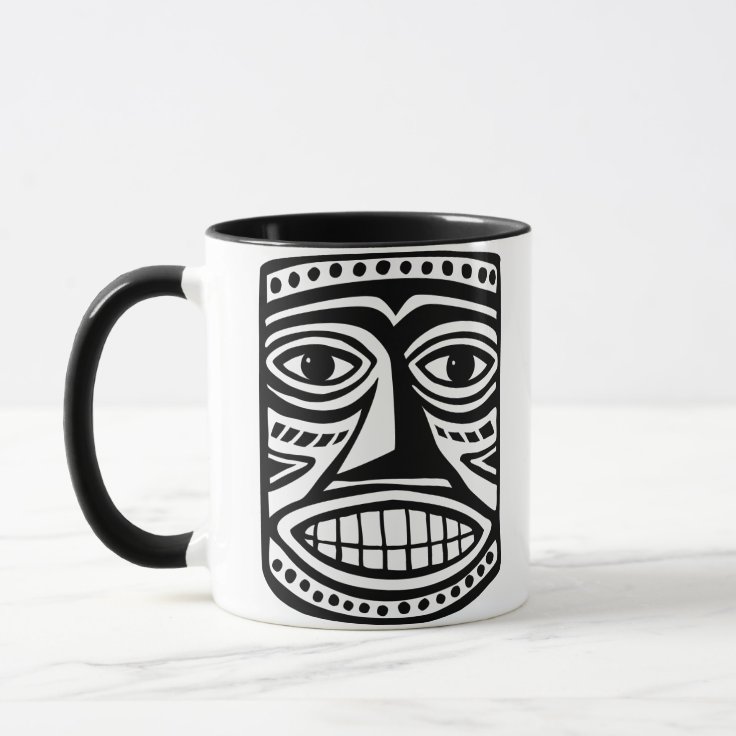 Tiki Toby - Black Mug | Zazzle