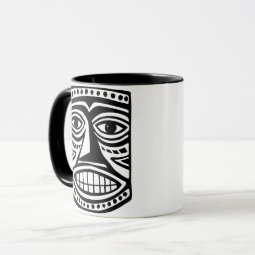 Tiki Toby - Black Mug | Zazzle