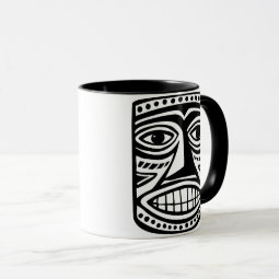 Tiki Toby - Black Mug | Zazzle