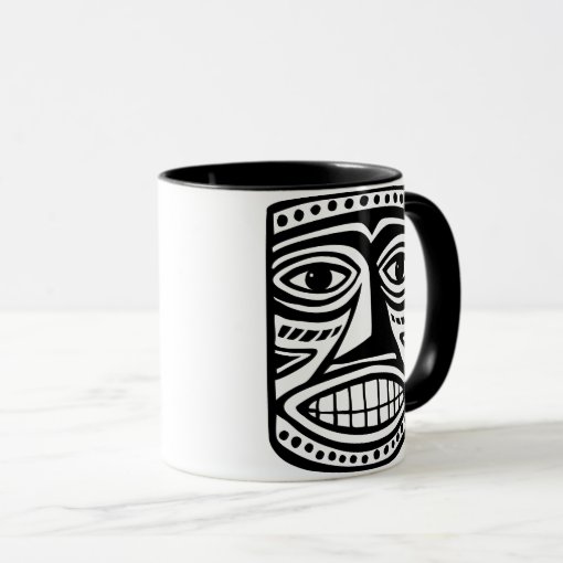 Tiki Toby - Black Mug | Zazzle