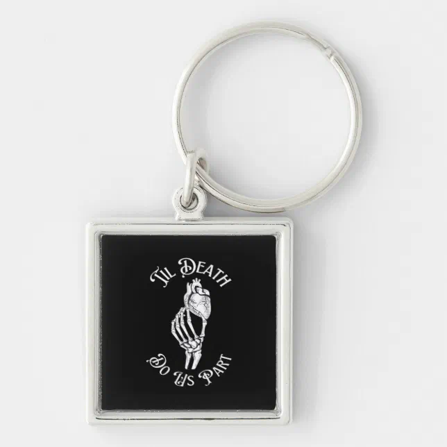 Til Death Do Us Part Skeleton Hand Holding Anatomi Keychain | Zazzle