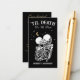 Til Death Skeleton Goth Wedding Registry QR Code Enclosure Card | Zazzle