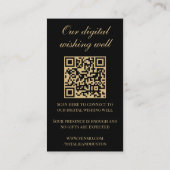 Til Death Skeleton Goth Wedding Registry QR Code Enclosure Card | Zazzle