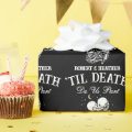 Til Death Skeleton Lovers Tarot Card Goth Wedding Wrapping Paper | Zazzle
