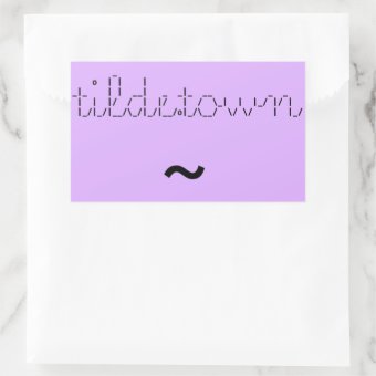 tilde.town ascii banner sticker | Zazzle