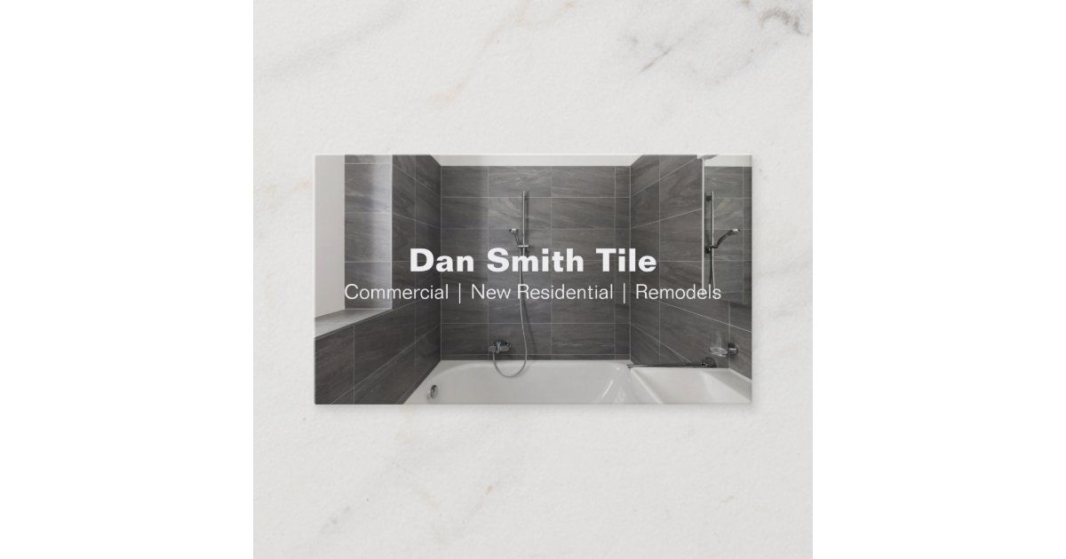 Tile business card | Zazzle