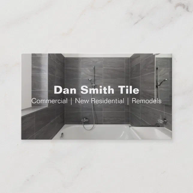 Tile business card | Zazzle