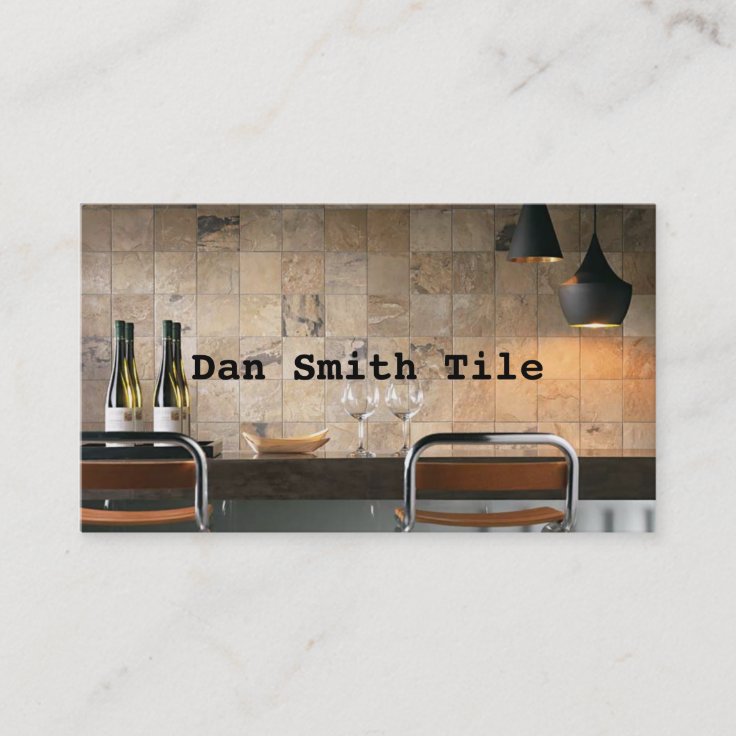 Tile business card | Zazzle