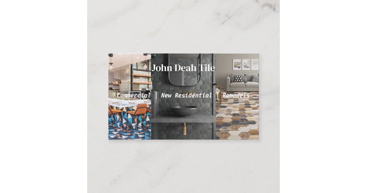 Tile Business Card | Zazzle