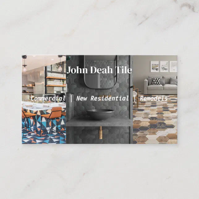 Tile Business Card | Zazzle