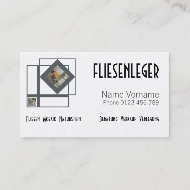 tile business card | Zazzle