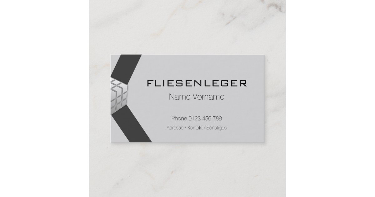 tile business card | Zazzle