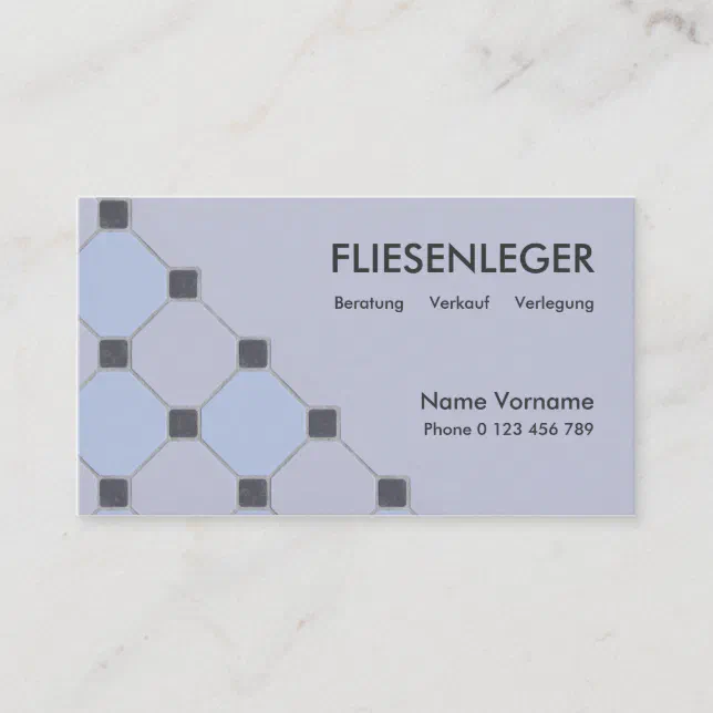 tile business card | Zazzle