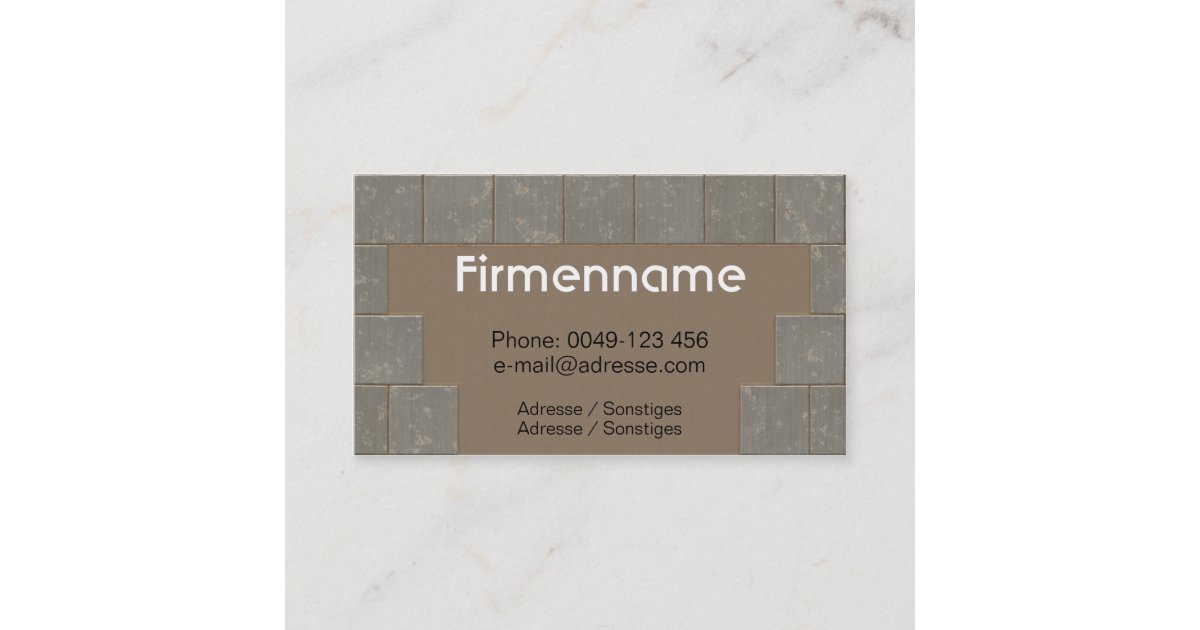 tile business card | Zazzle