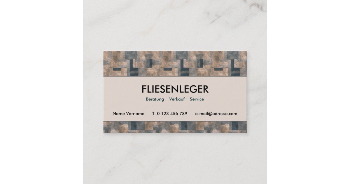 tile business card | Zazzle