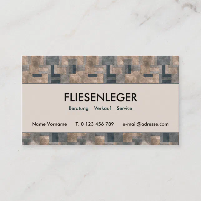 tile business card | Zazzle