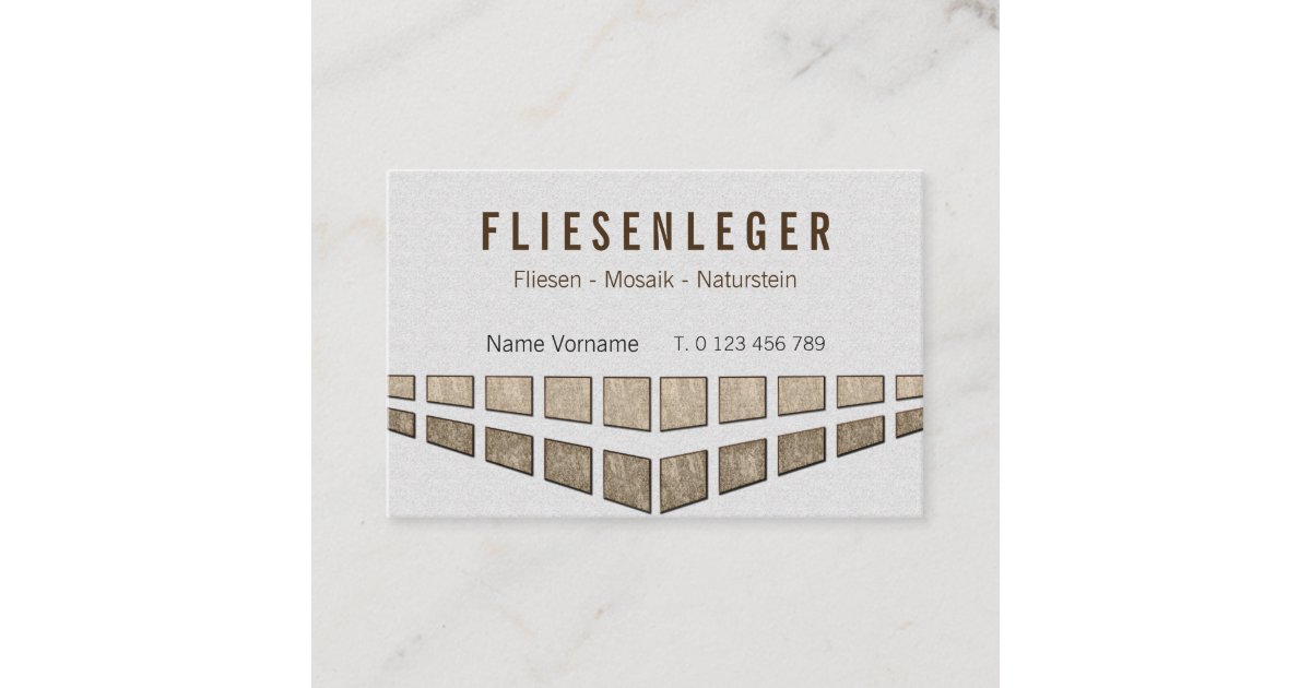 tile business card | Zazzle