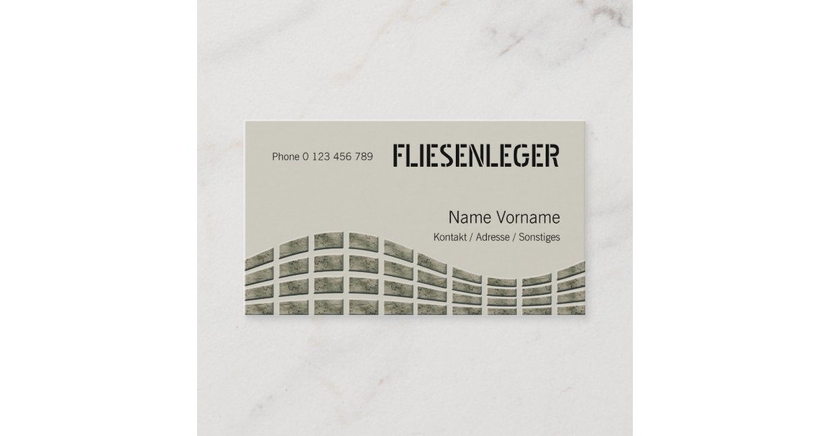 tile business card | Zazzle