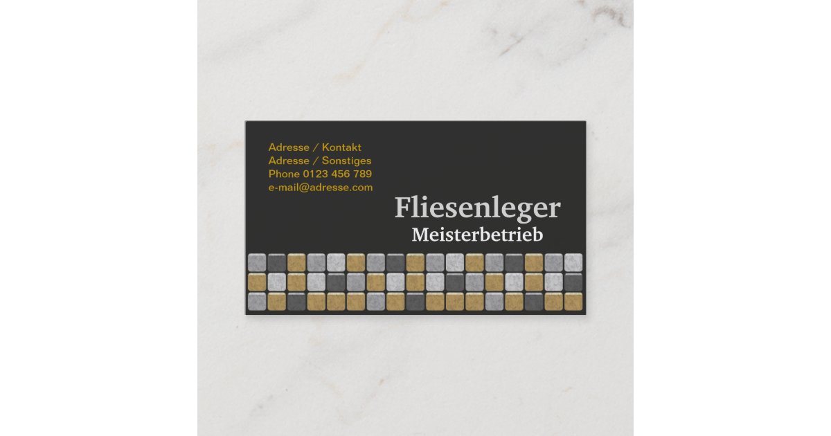 tile business card | Zazzle