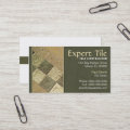 Tile Contractor Business Card | Zazzle