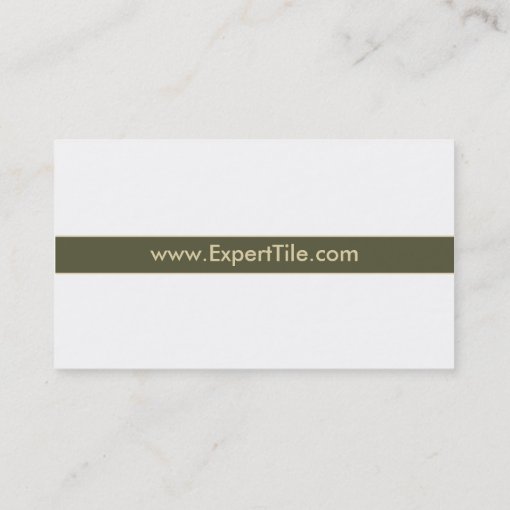 Tile Contractor Business Card | Zazzle