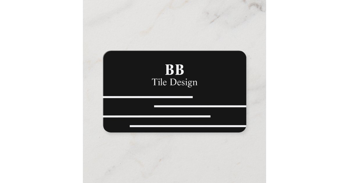 Tile design business card | Zazzle