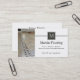 Tile flooring custom monogram business card | Zazzle