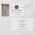 Tile flooring custom monogram business card | Zazzle