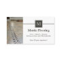 Tile flooring custom monogram business card | Zazzle