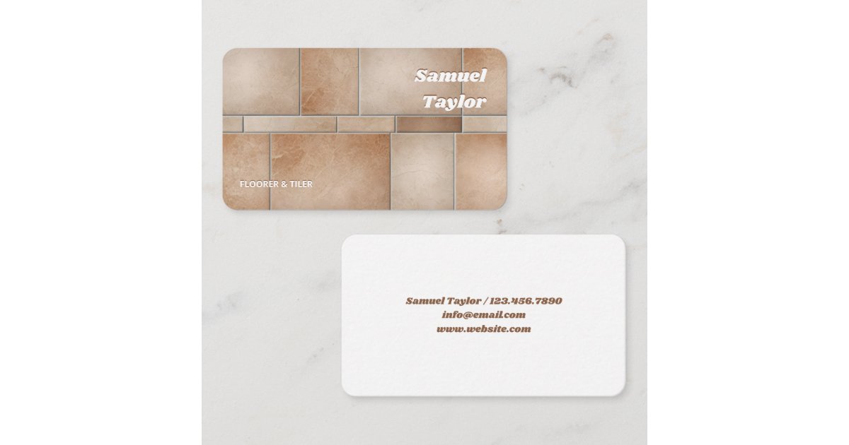 Tile Installer Business Card | Zazzle