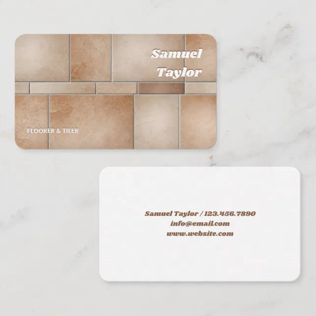 Tile Installer Business Card | Zazzle