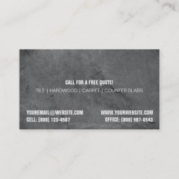 Tile Installer Business Card | Zazzle