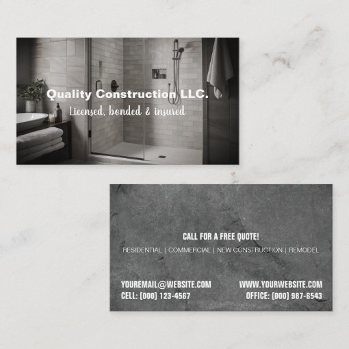 Tile Installer Business Card | Zazzle