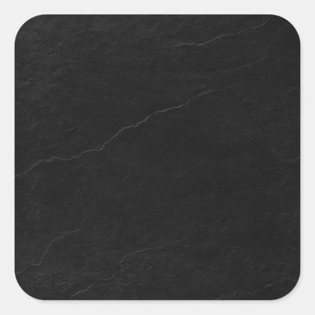 tile-sticker-black-slate-squares square sticker | Zazzle
