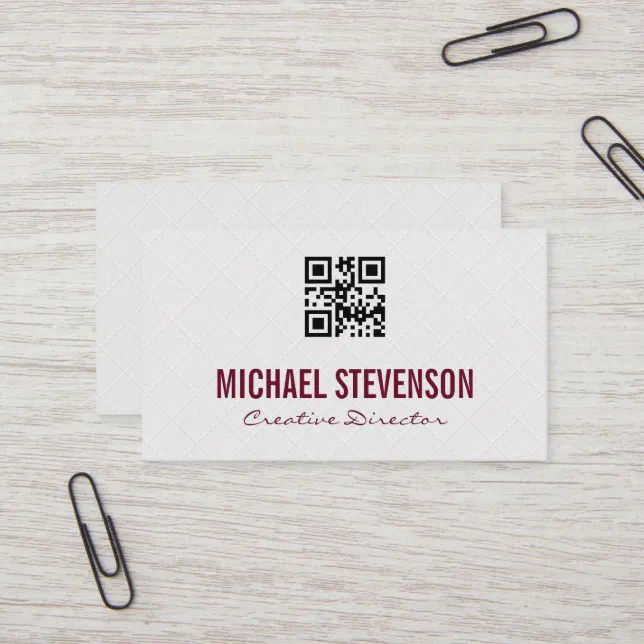 Tiled Background | Carpentry | qr code Business Card | Zazzle
