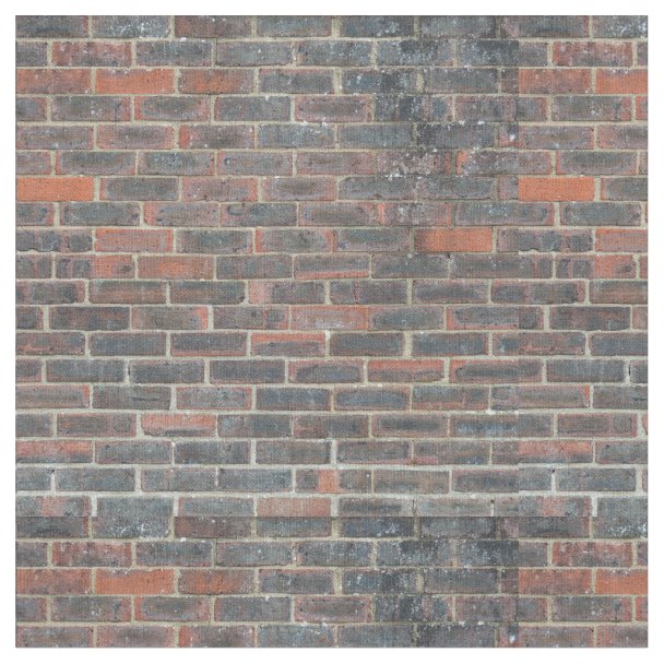 Tiled Brick Wall Urban Texture Pattern Fabric | Zazzle